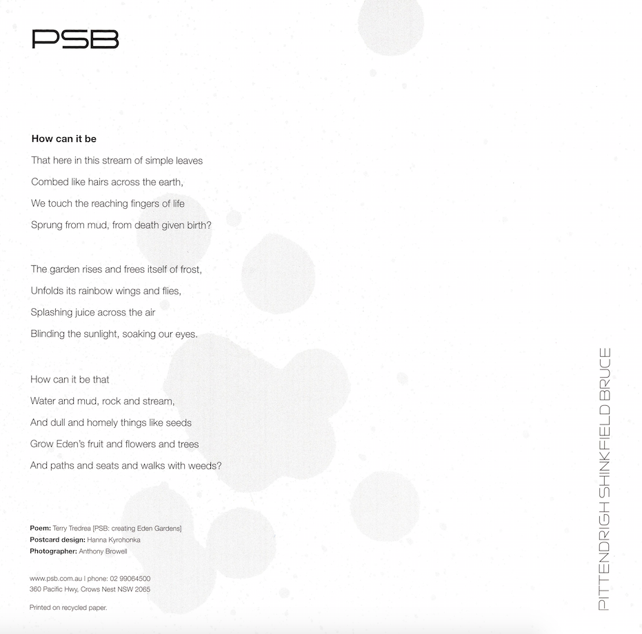 Postcard Landscape Poem - Terry Tredrea